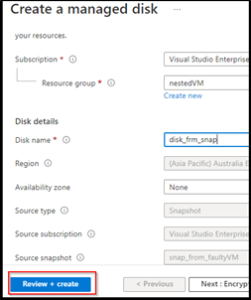 Fix a faulty Virtual Machine Using Nested Virtualization in Azure
