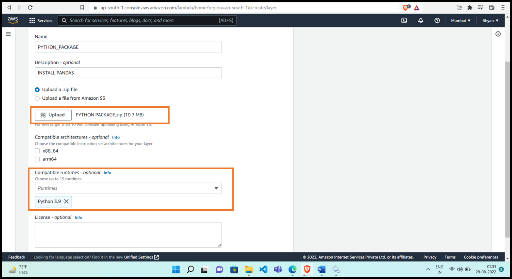 Deploy Packages In Lambda Function Using Wheel File In 3 Steps