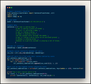 Train and Refine Sentences using SentenceTransformers Model