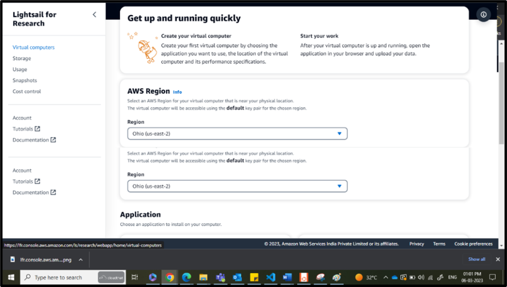 Creating Powerful Research Oriented Virtual Computers using Amazon Lightsail