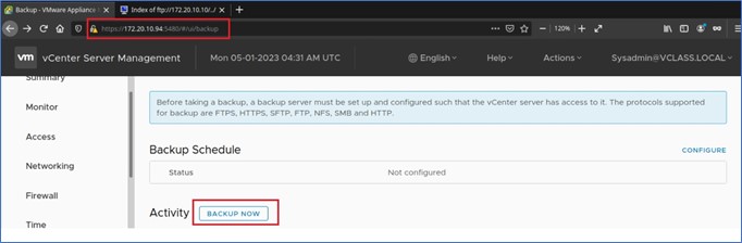 How To Take File Based Backup Of Your Vcenter Cloudthat Resources
