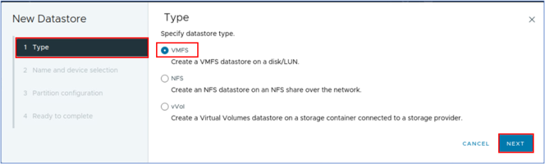 How to Create a Datastore in vSphere Lab? - CloudThat Resources