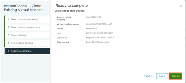 How to Convert an Instant Clone to a Regular Virtual Machine - CloudThat Resources