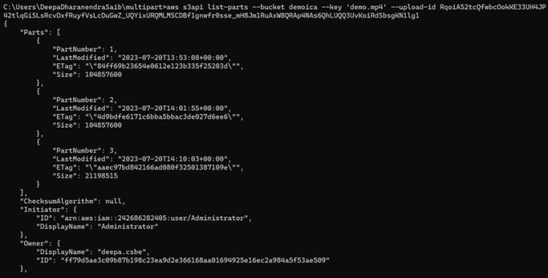 How to Quickly Upload S3 Multipart Using S3 Low-level API and CLI - CloudThat Resources