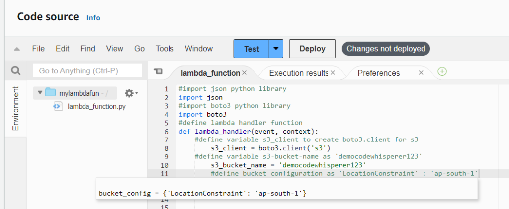 How to set up Amazon CodeWhisperer with AWS Lambda to activate code recommendations. - CloudThat ...