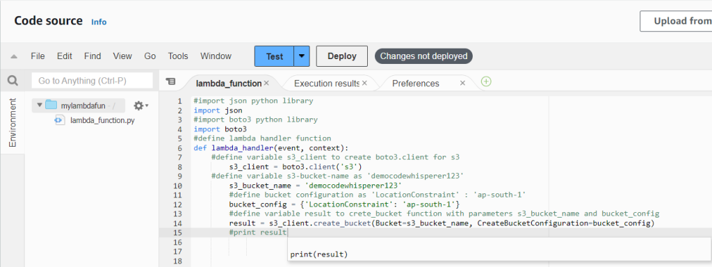 How to set up Amazon CodeWhisperer with AWS Lambda to activate code ...